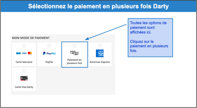 Comment payer en plusieurs fois chez Darty en 2025